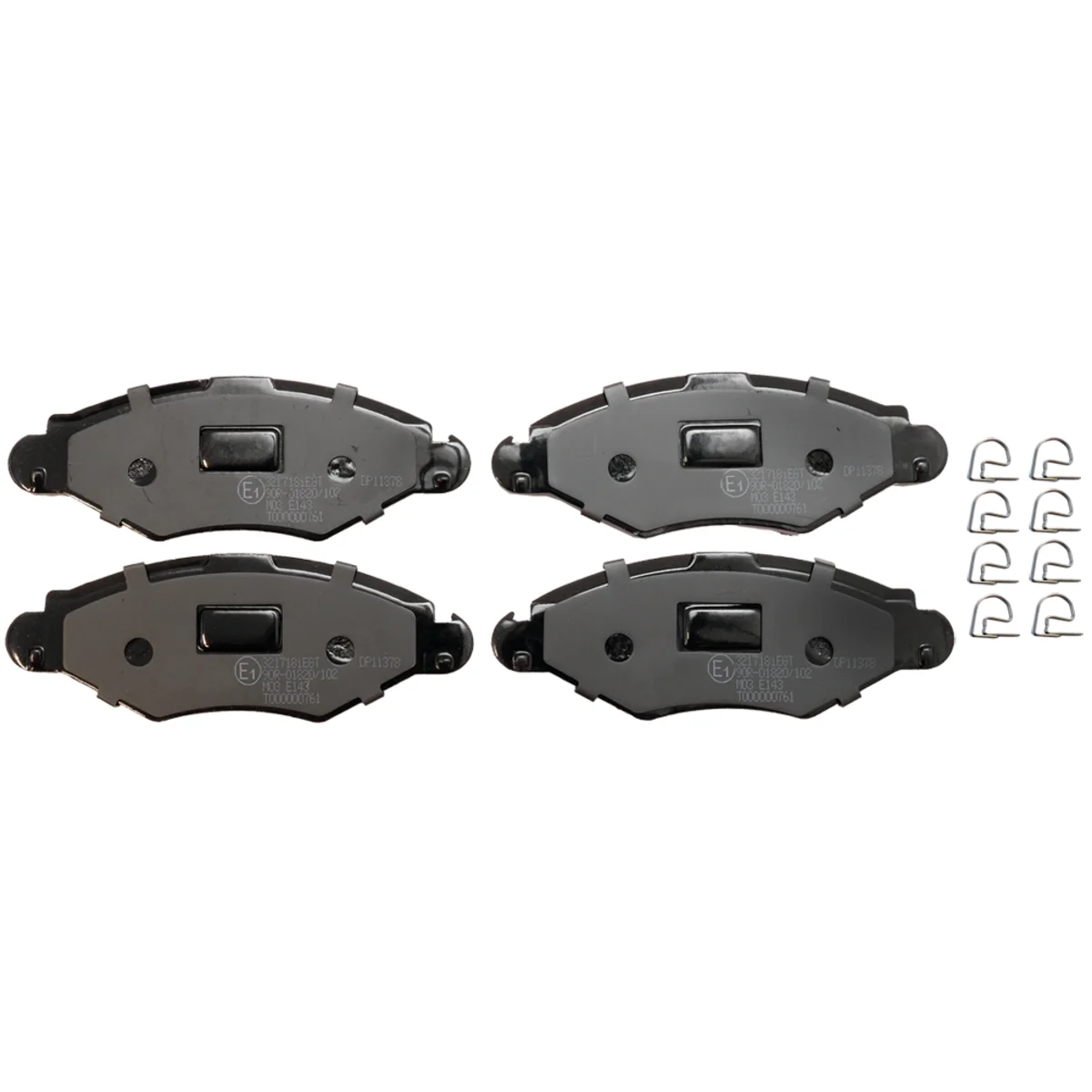 Brake pads set, front axle